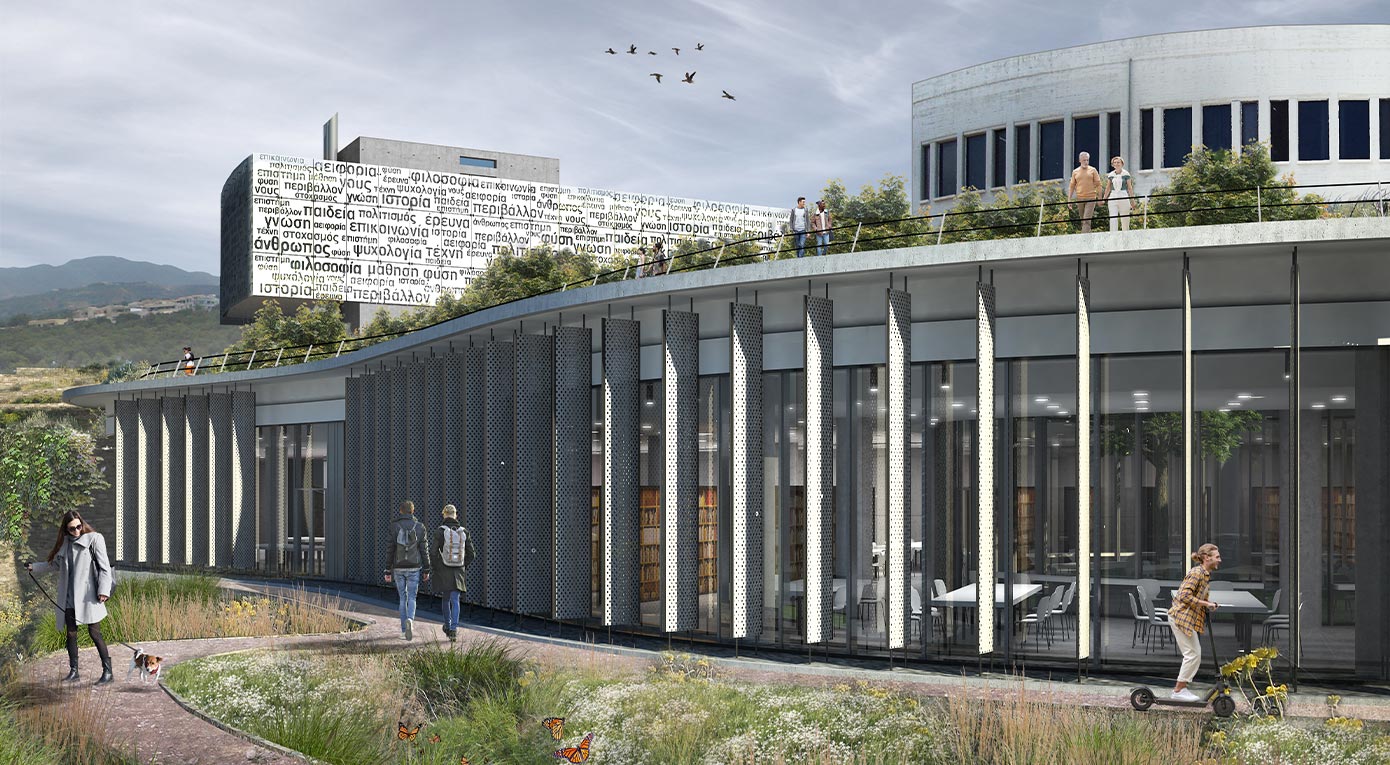 LIBRARY EXPANSION AT UNIVERSITY OF CRETE, RETHYMNO CAMPUS | αθηΝΕΑ